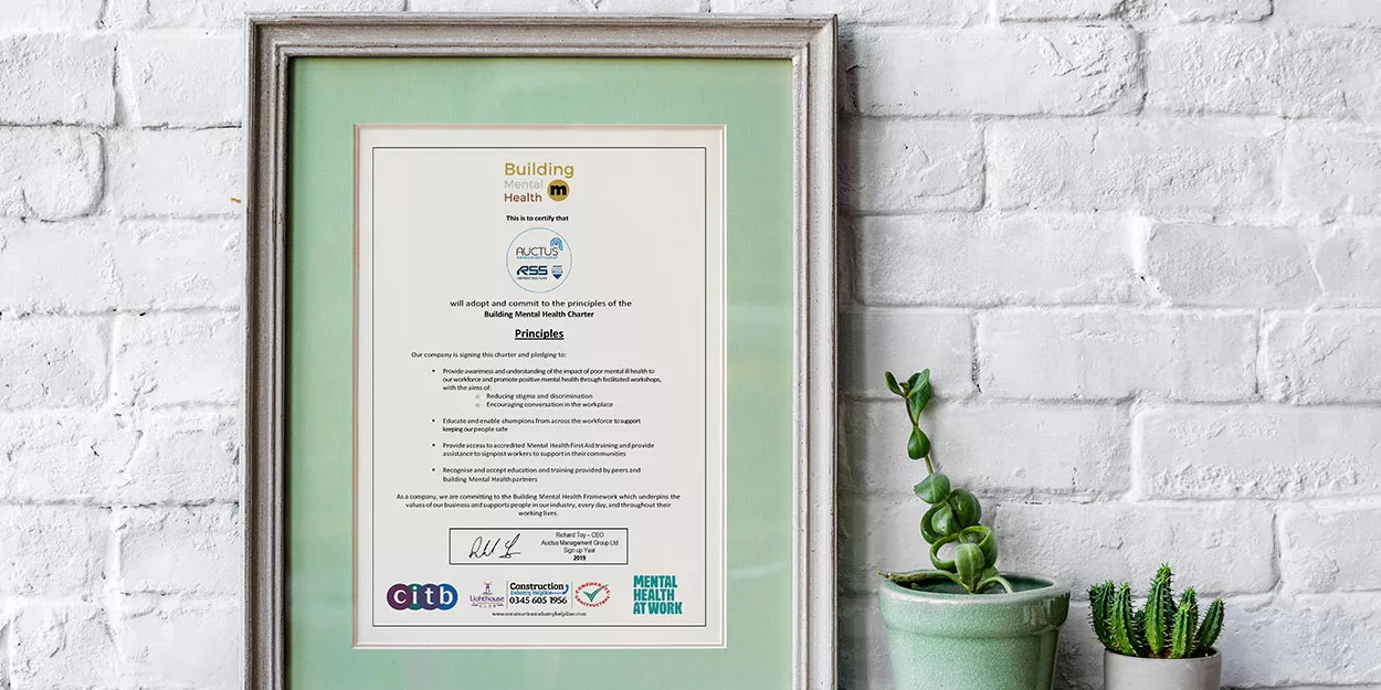 Building Mental Health Charter Signed Building Mental Health Charter Signed